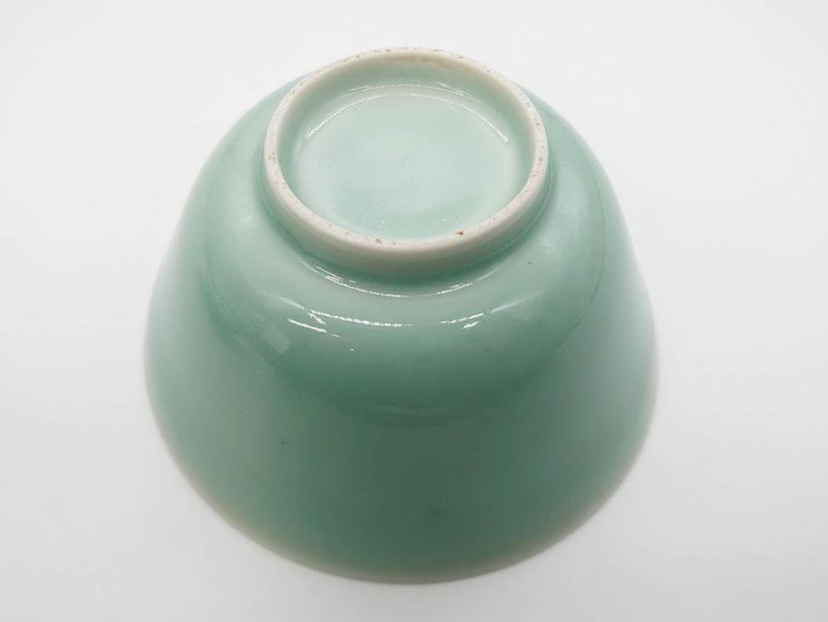 江戸期 古伊万里 青磁 染付 約12cm 3.9寸 爽やかな色合いが 江戸期 古伊万里 青磁 染付 約12cm 3.9寸 爽やかな色合いが